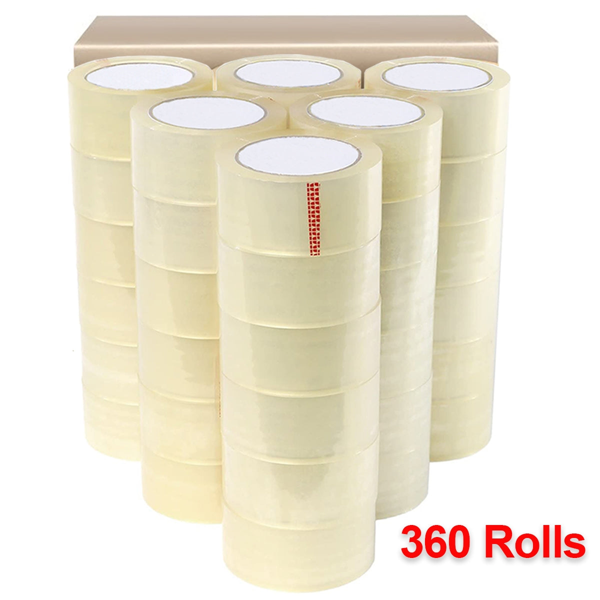 360 Rolls Clear Packaging Tape 48mm x 75m Carton Sealing & Packing Tap