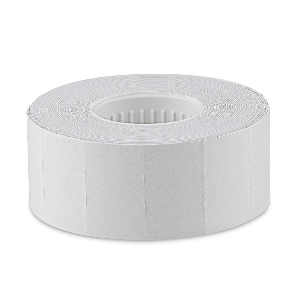 50 Rolls Plain White Price Labels 26x16mm for Double Line Pricing Guns
