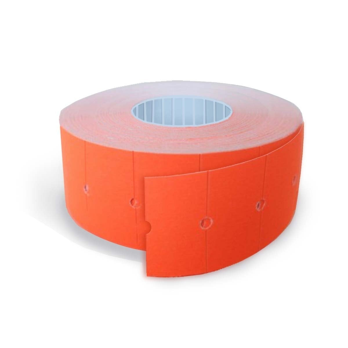 10 Rolls Fluorescent Red Price Labels 21x12mm for Single Line Pricing