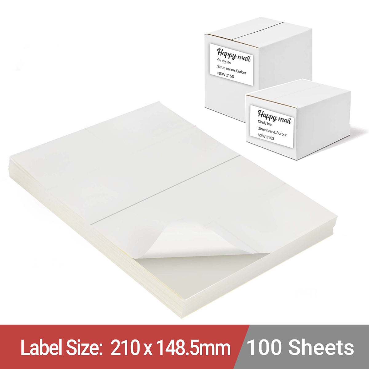 A4 White Self Adhesive Paper Address Mailing Laser Inkjet Sticker Labe