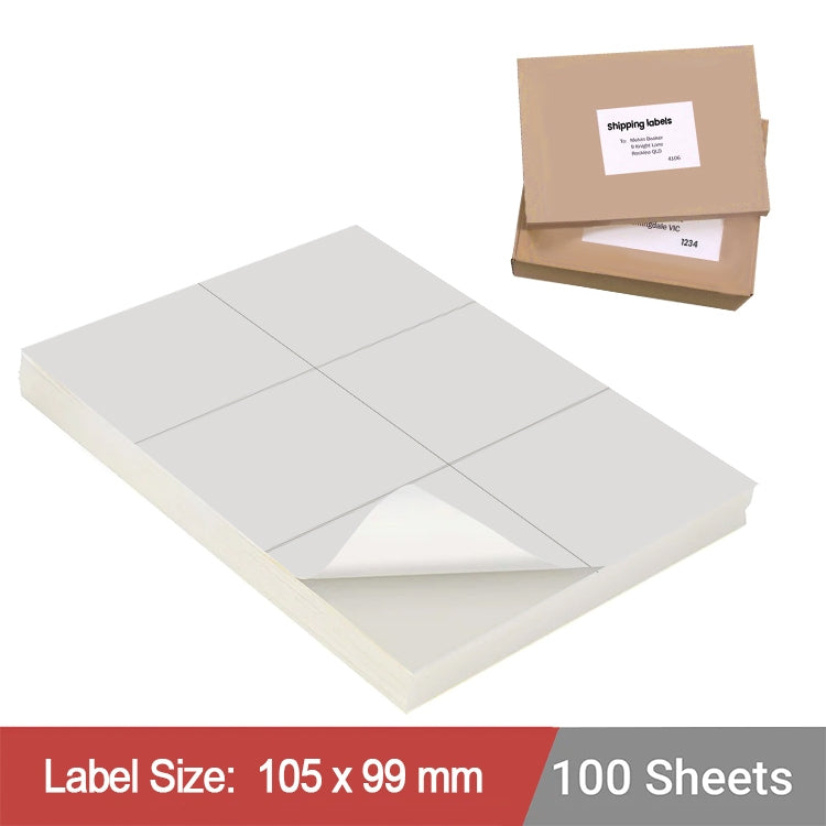 100 Sheets A4 White Self Adhesive Paper Address Mailing Laser Inkjet S