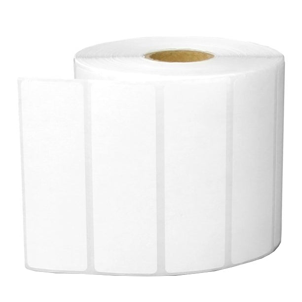 20 Rolls 75mm X 23mm Perforated Direct Thermal Labels White - 2000 Lab