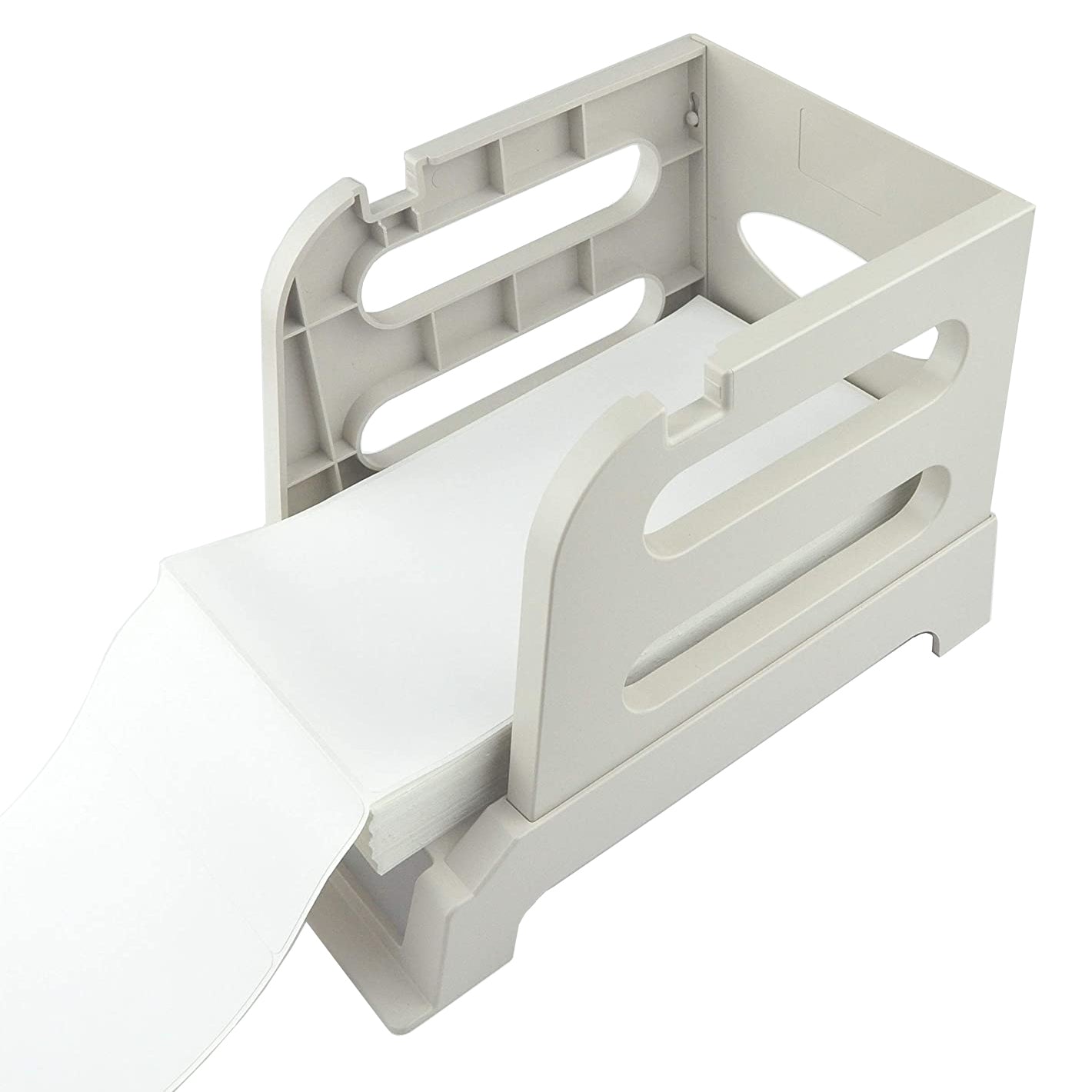 External Label Holder for Label Rolls & Fan-fold Labels