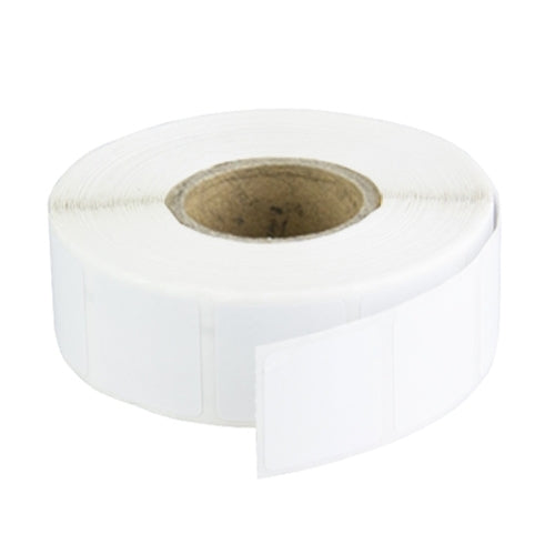 10 Rolls 25.4mm x 25.4mm Square Perforated Direct Thermal Labels White